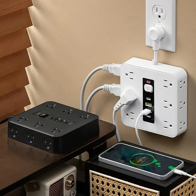 ⚡16-in-1 Power Strip with Switch & Surge Protection,ETL Listed ...